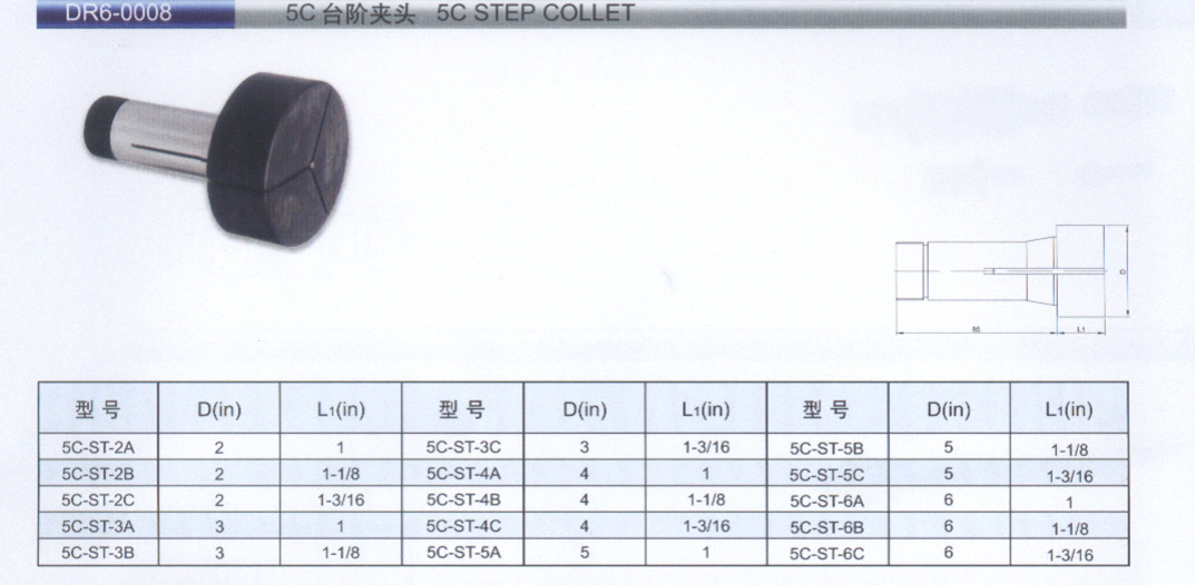 5C Step Collet - Buy 5C collet, 5C step collet, step collet Product on ...